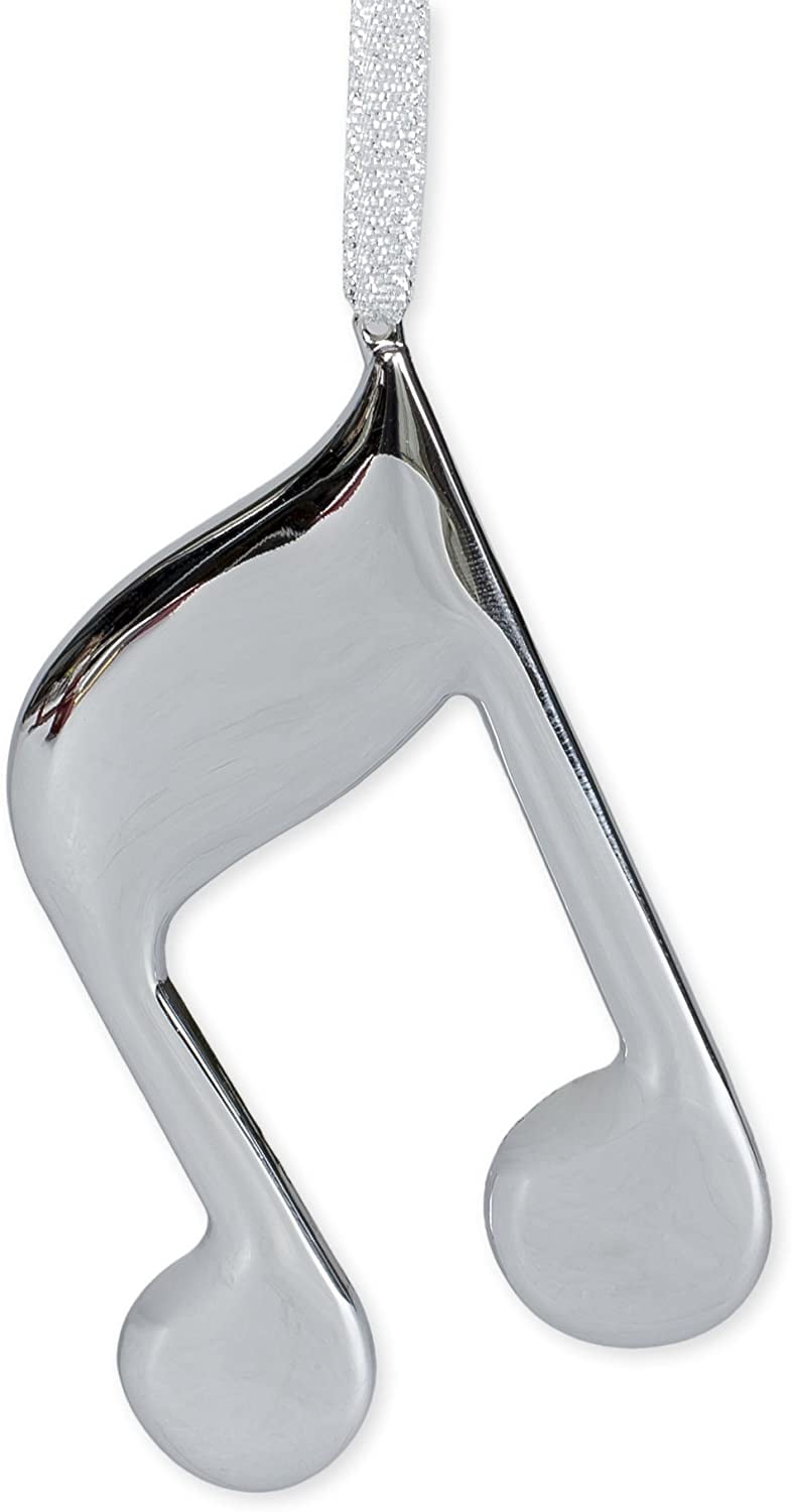 Broadway Gift Silver Double 8th Notes Music Instrument Replica ...
