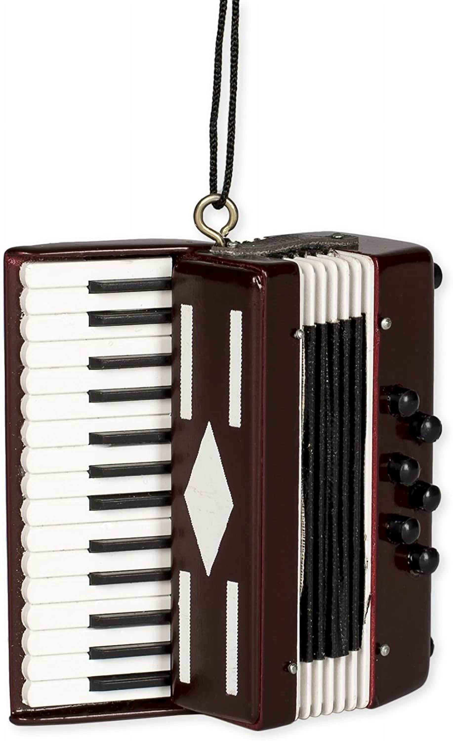 Broadway Gifts 2.8" Burgundy Wood Accordion Ornament Decoration ...