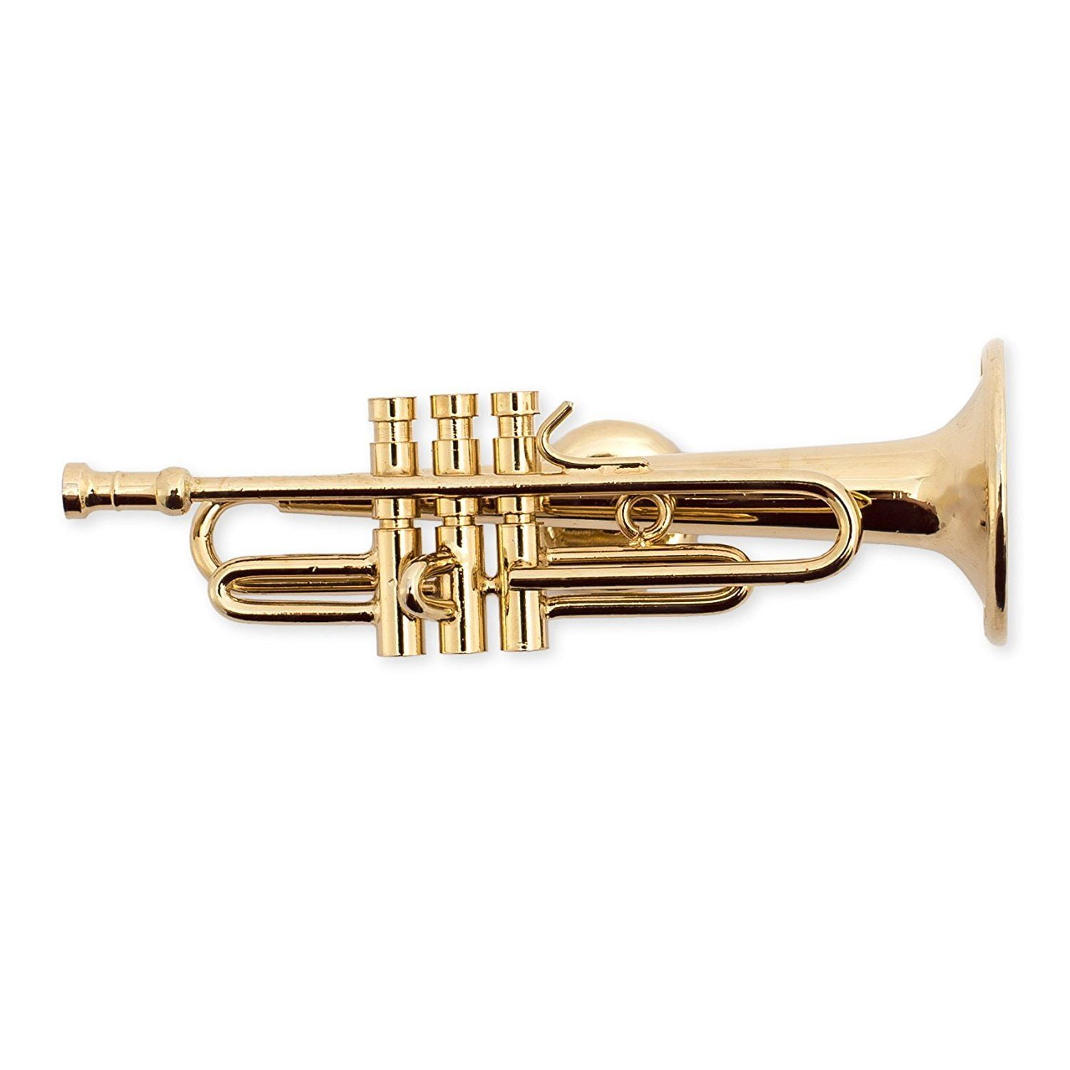 Broadway Gifts Small Miniature Gold Trumpet Magnet, Decorative Musical ...