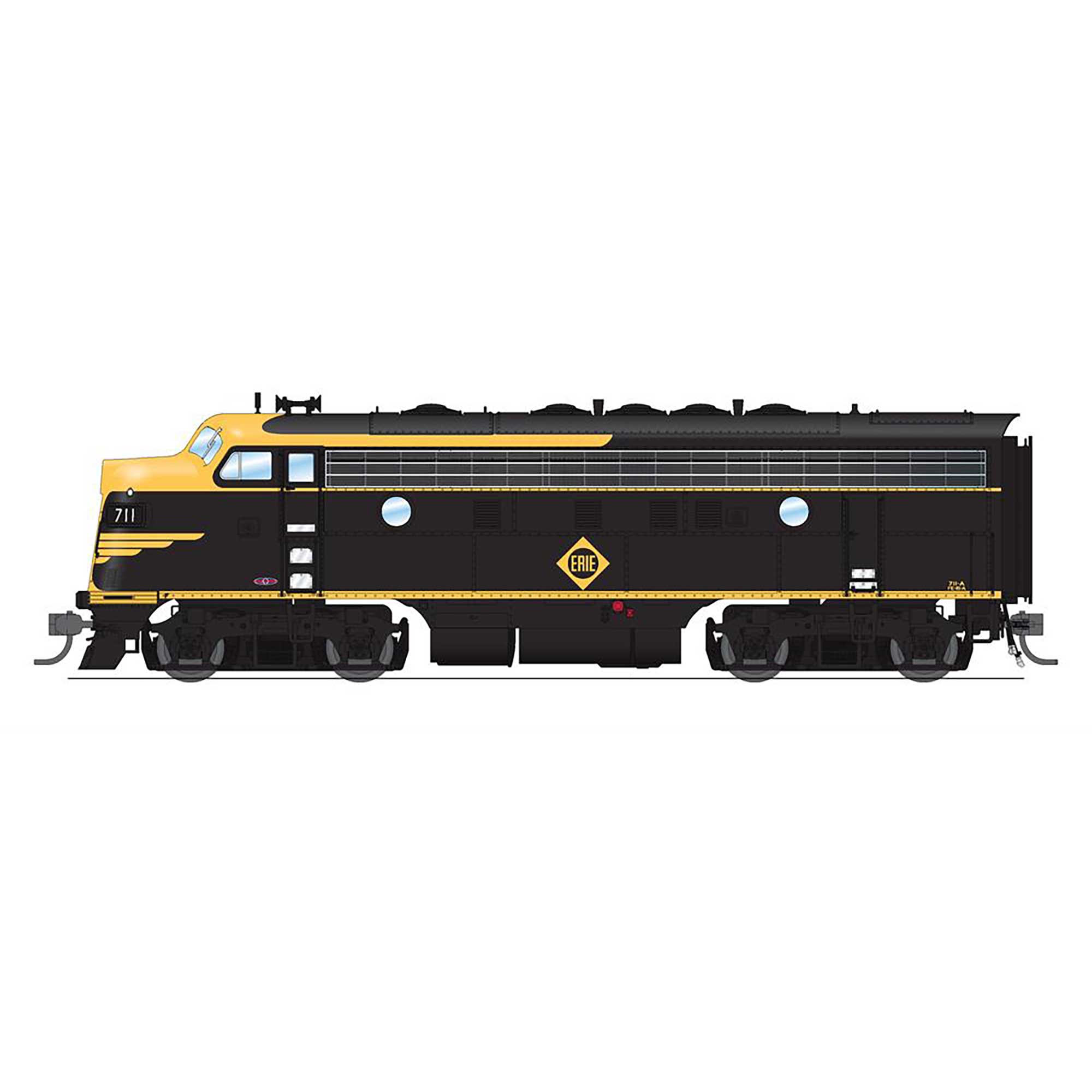 Kato USA Model Train Products CB&Q EMD E5A Silver Streak Zephyr 6-Unit ...