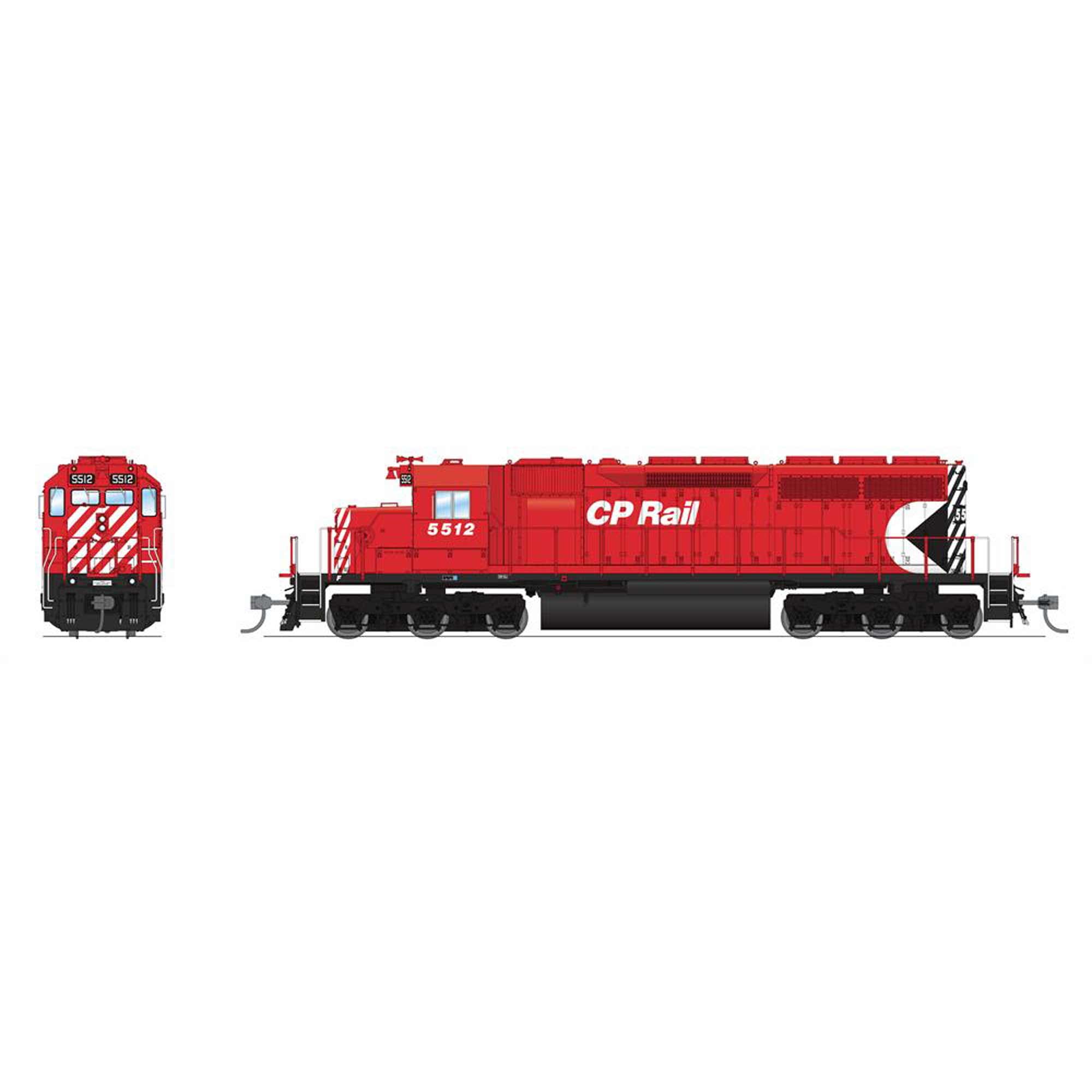 Broadway Limited Imports HO EMD SD40 CP 5512 PacMan Scheme No-Sound DCC ...