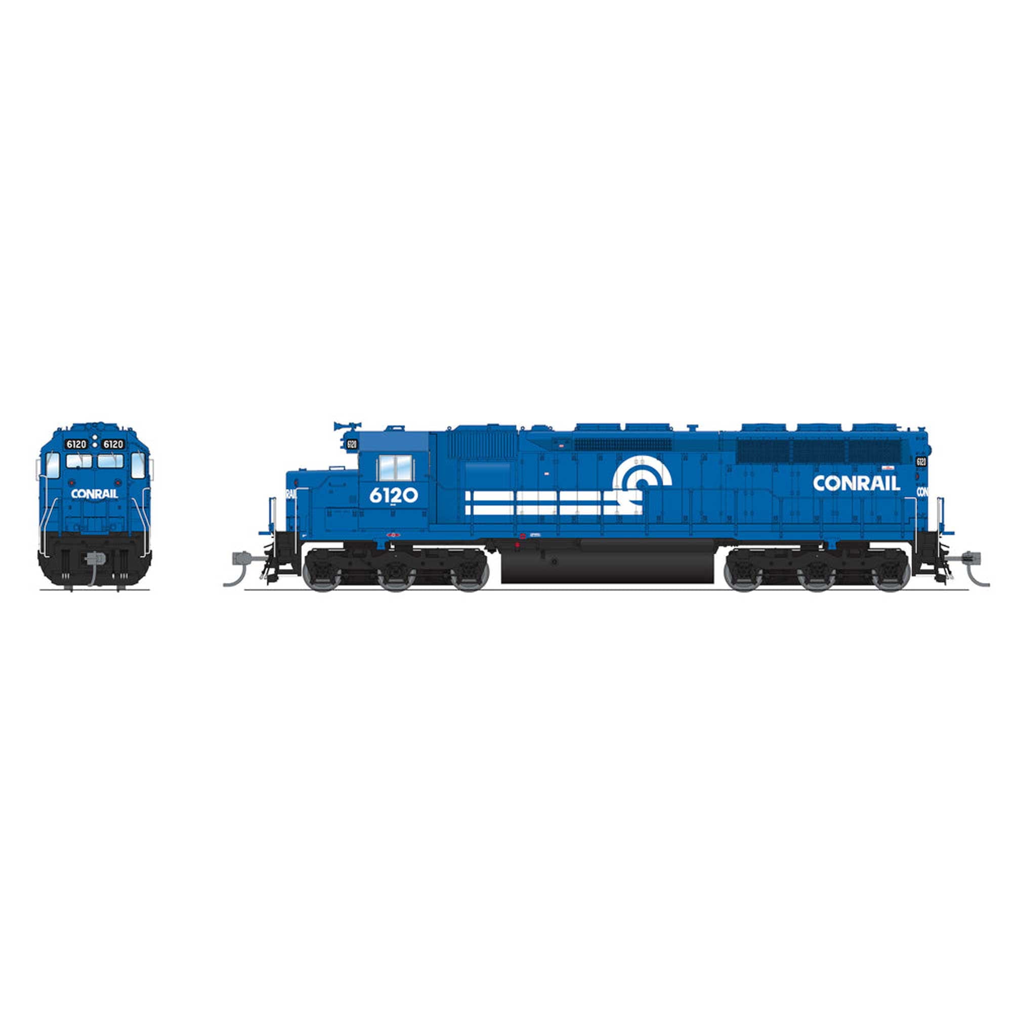 Broadway Limited Imports HO EMD SD45 Conrail 6120 Conrail Blue Paragon4 BLI7932 HO Locomotives ...