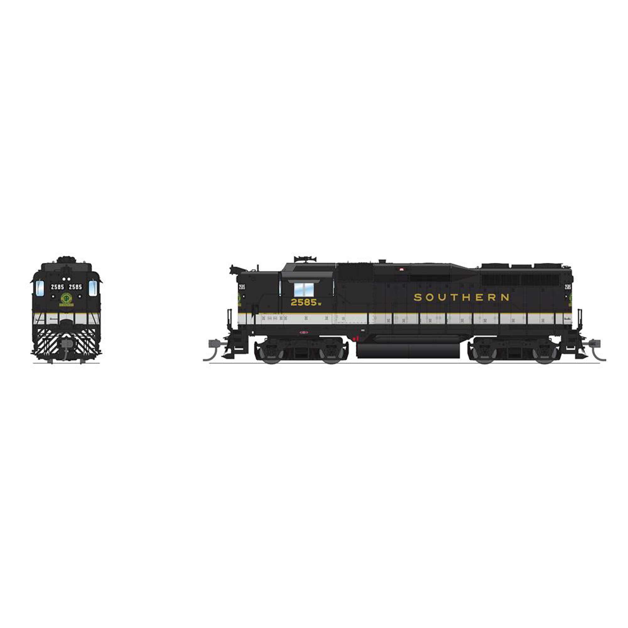 Broadway Limited Imports HO Loco EMD GP30 Tuxedo Scheme Prgn4 SOU 2585 ...