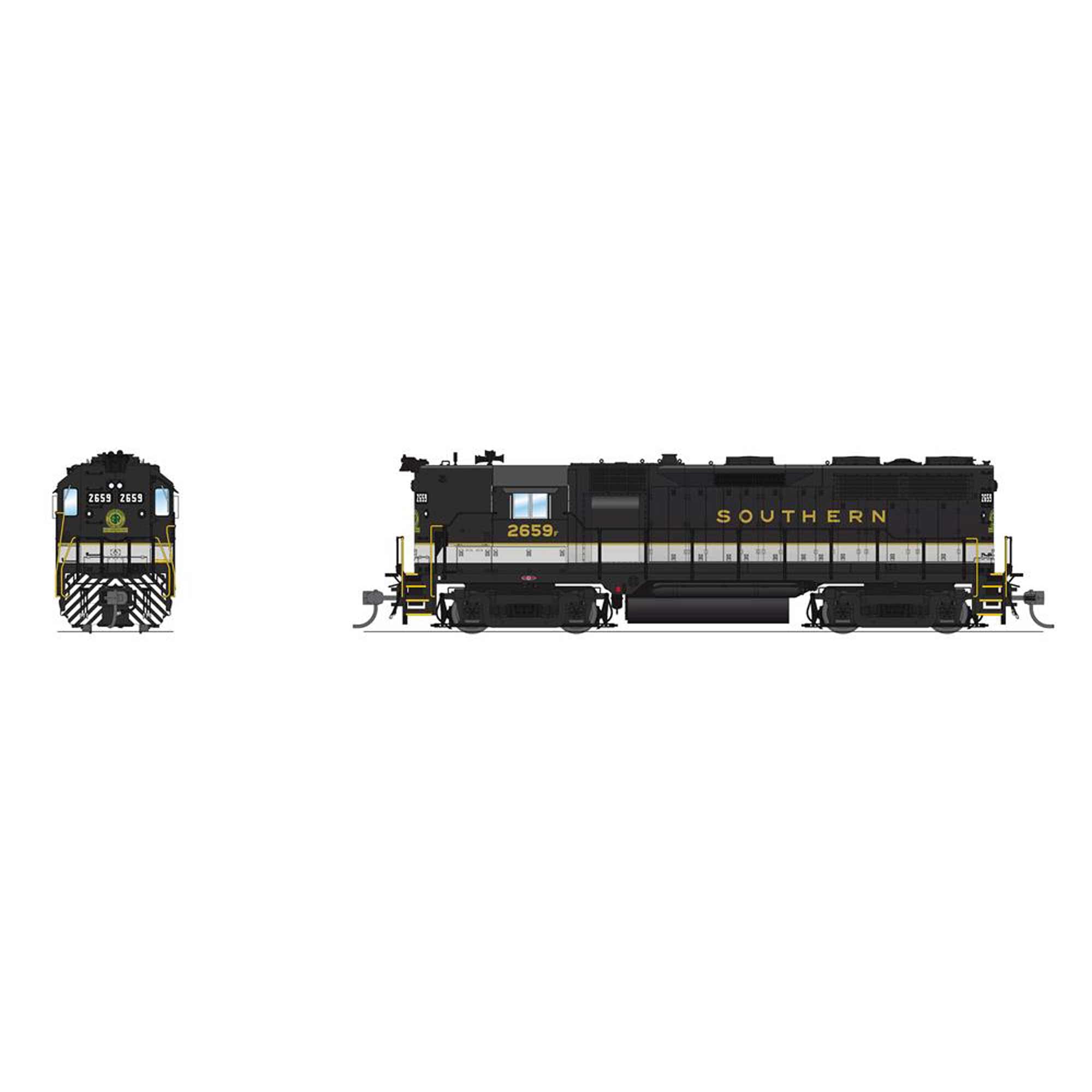 Broadway Limited Imports HO Loco EMD GP35 Tuxedo Scheme Prgn4 SOU 2681 BLI7545 HO Locomotives ...