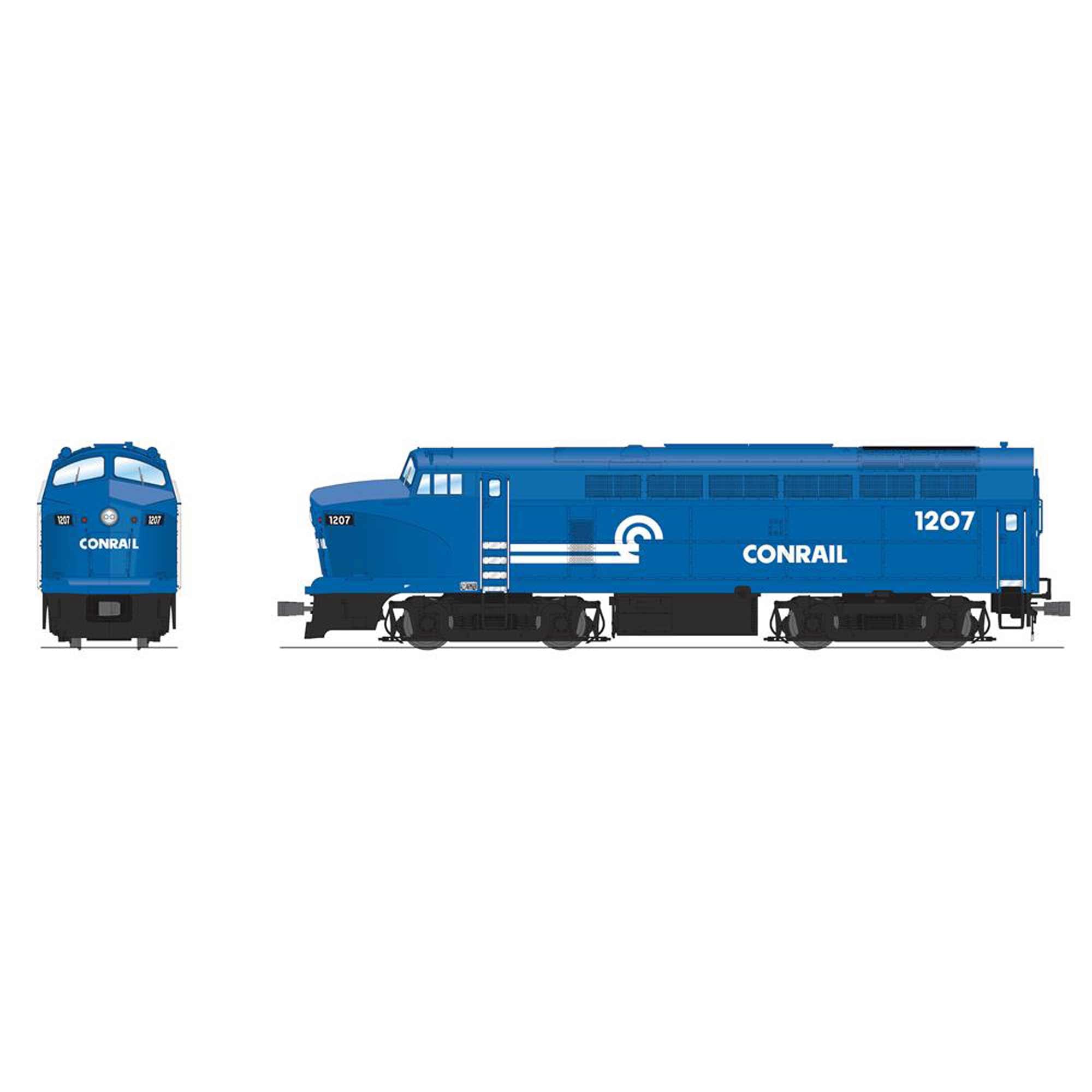 Broadway Limited Imports HO RF-16 Sharknose A CR 1213 Conrail Blue Paragon4 Sound/DC/DCC Fantasy ...