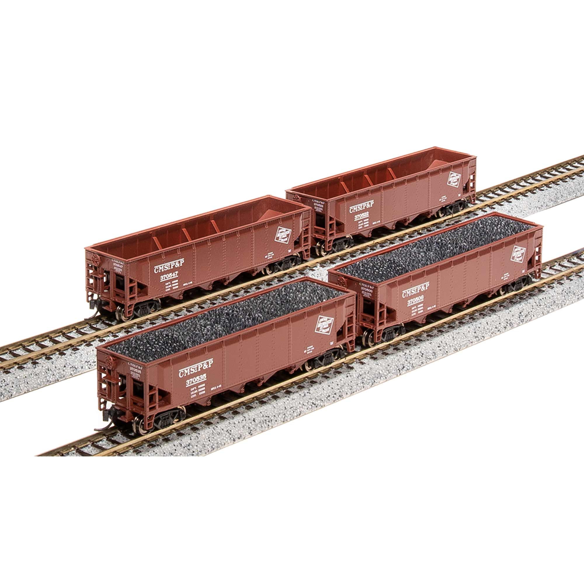 Broadway Limited Imports N ARA 70 Tn Quad Hopper MILW CMStP&P 4 Pk A BLI7428 N Rolling Stock ...