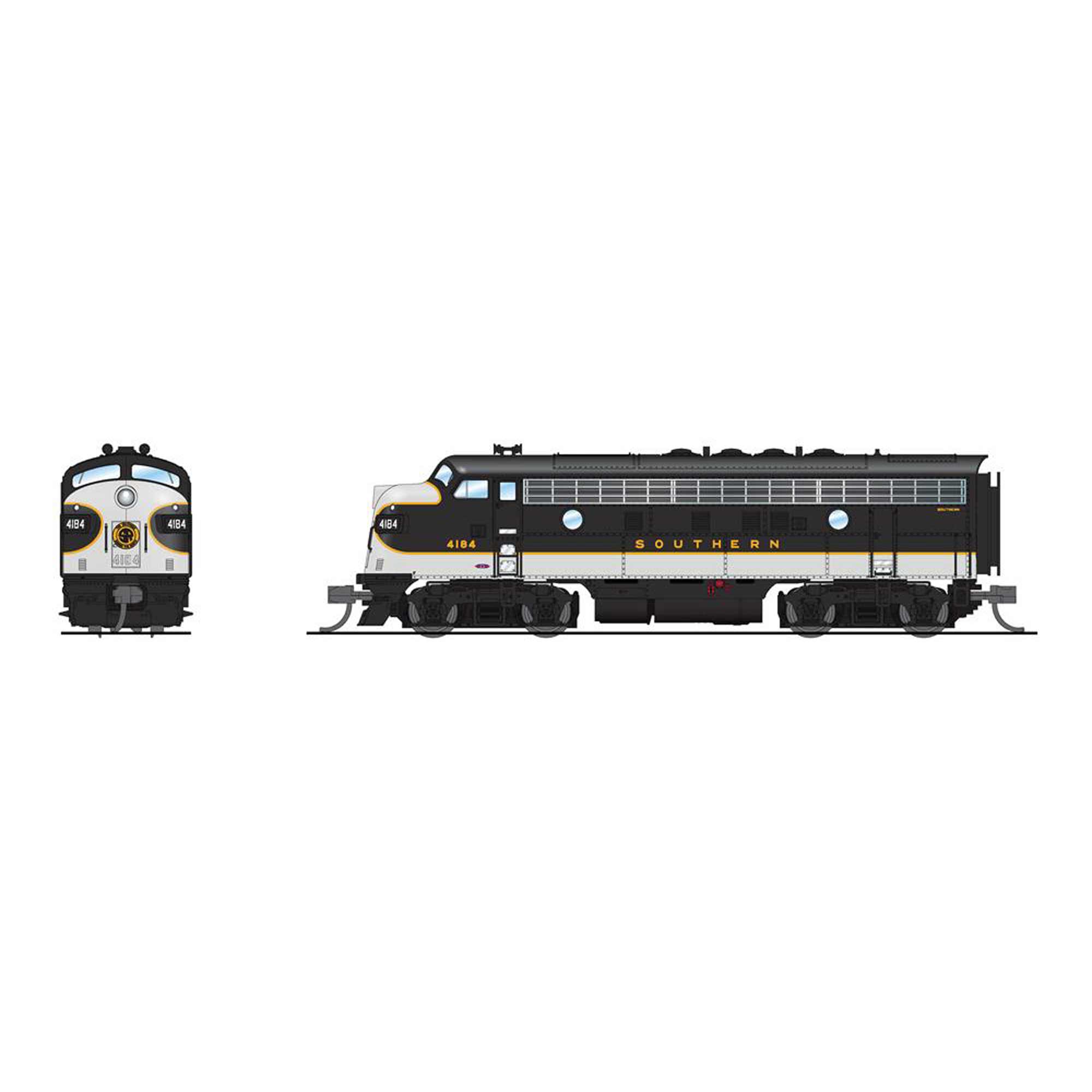 Broadway Limited Imports N EMD F3A SOU 4185 Tuxedo Scheme No-Sound DCC BLI9064 N Locomotives ...
