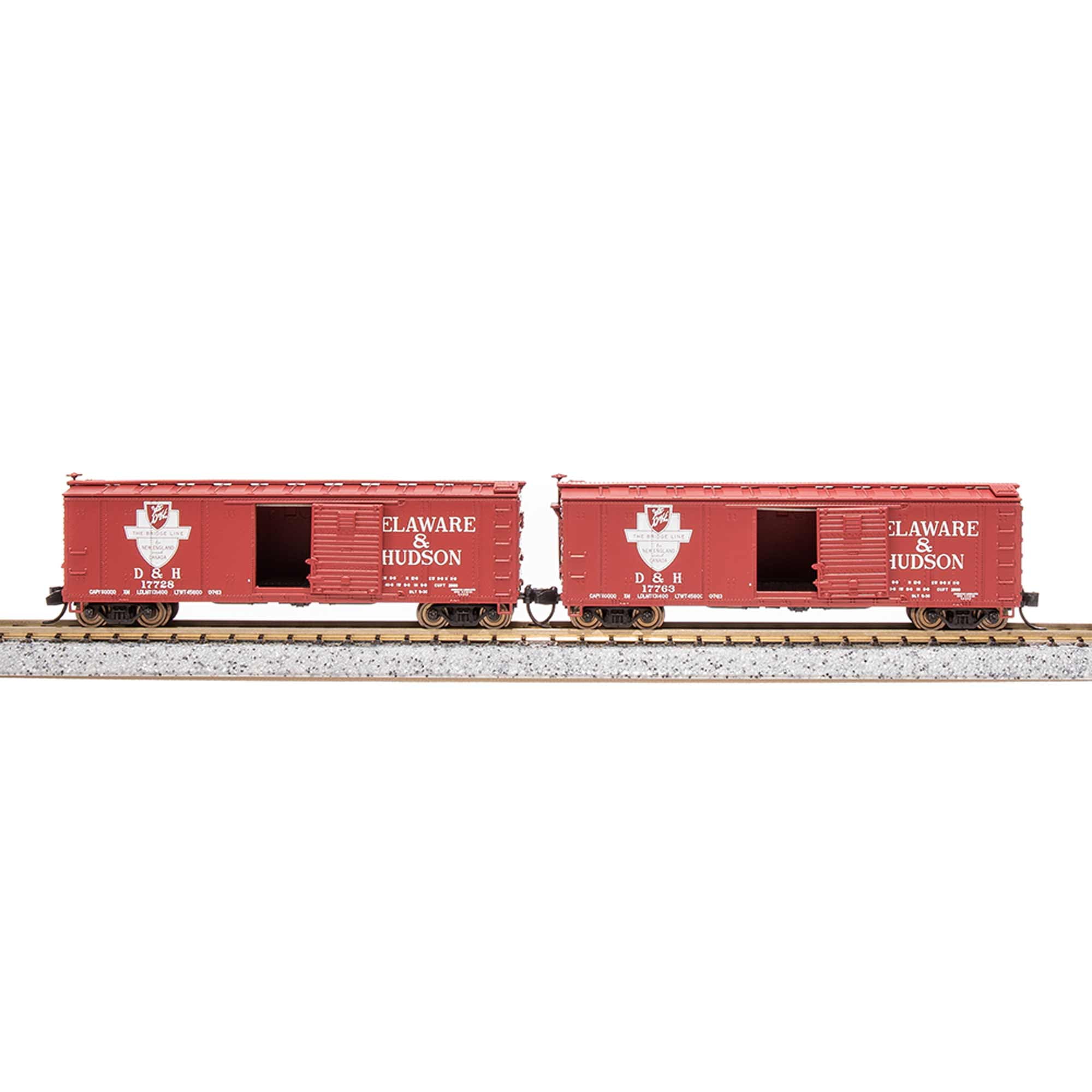 Broadway Limited Imports N USRA 40' Steel Boxcar D&H 2 Pack BLI7277 N ...