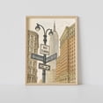 Broadway NYC Street Empire State Building Urban City Decor, Stretched ...
