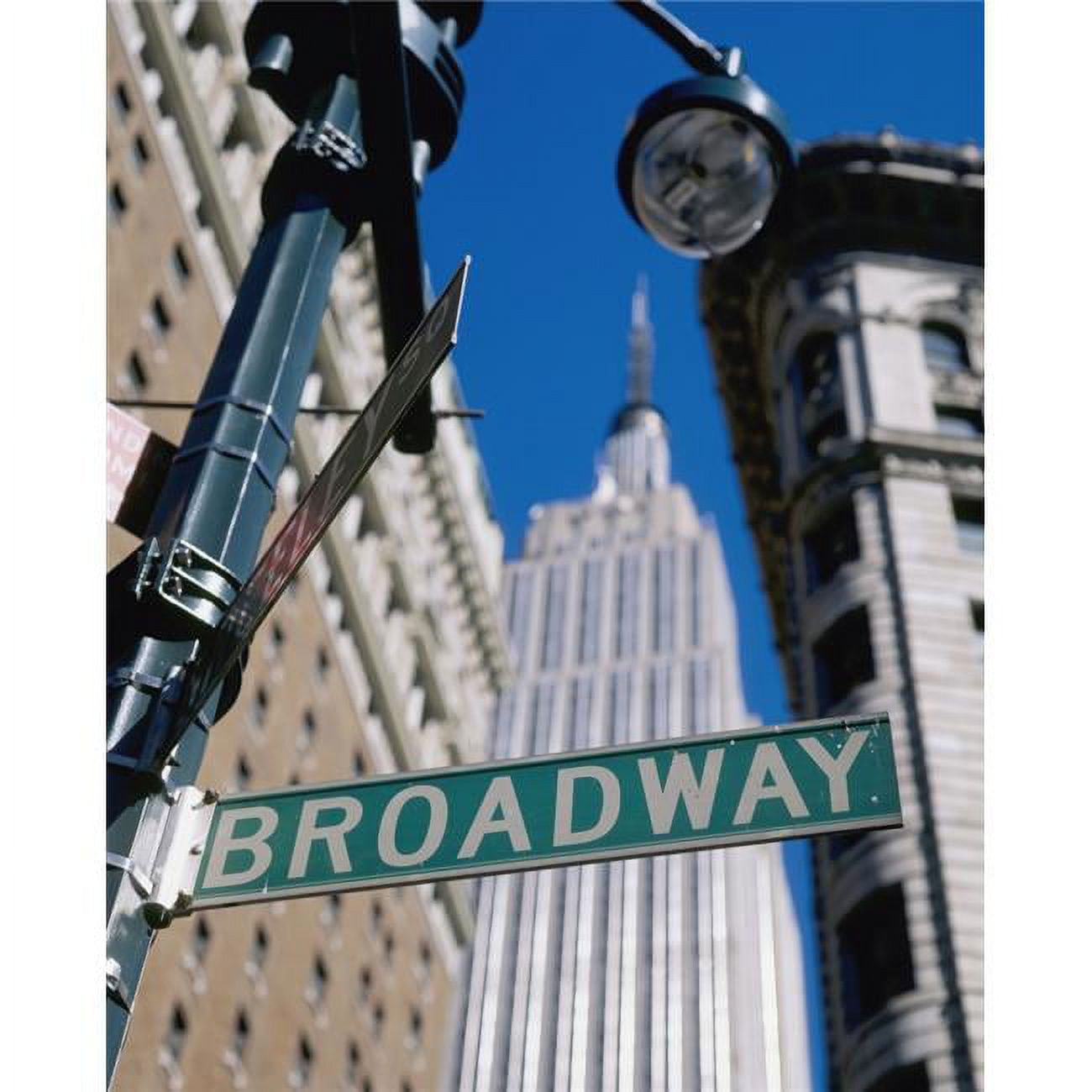 Broadway Sign And Empire State Building Poster Print - Walmart.com