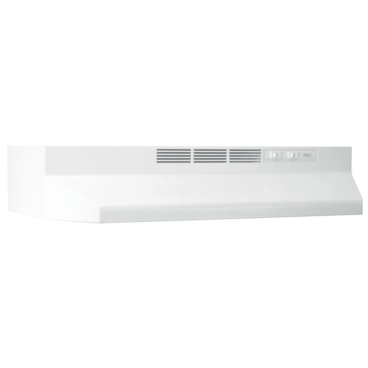 Broan 24-Inch Kitchen Ventless Exhaust Fan with Light, Ductless Under ...