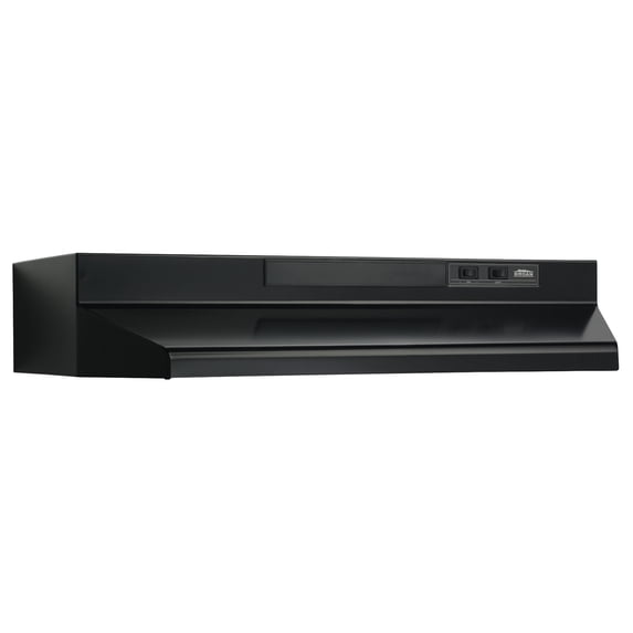 Broan, 30-Inch Convertible Range Hood, 160 CFM, Black - Walmart.com