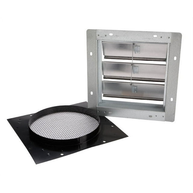 Broan 441 Aluminum Wall Cap with Gravity Damper for 10" Round Duct ...