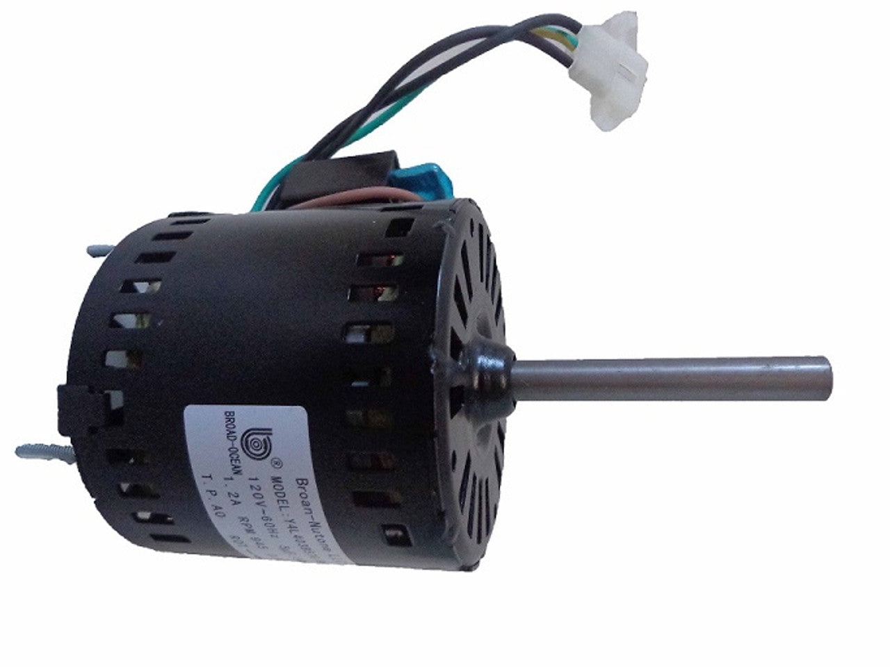 Broan/Nutone 99080485 Vent Motor - 120V, 60Hz, 2.6A, 3/8 Shaft Dia ...