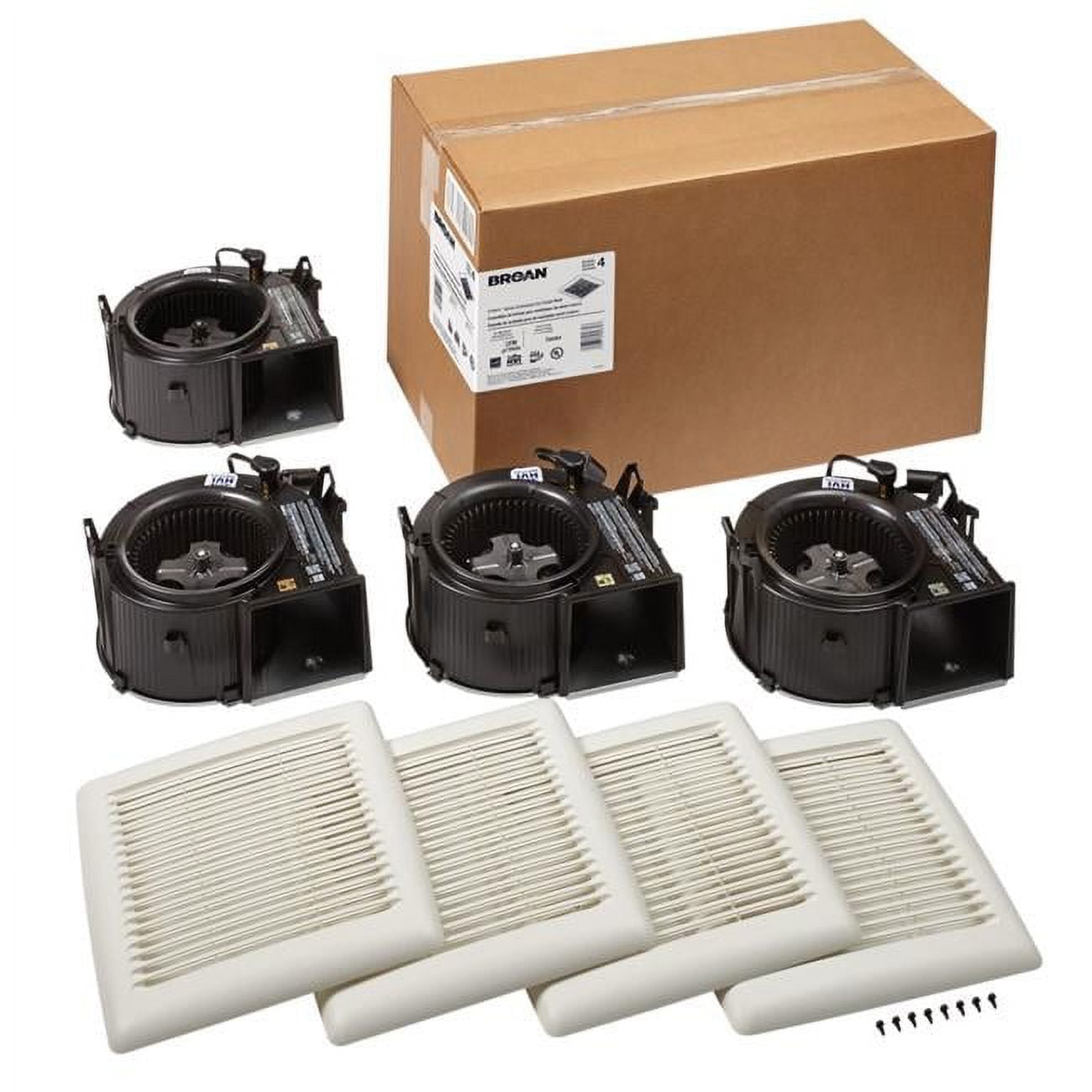 Broan-NuTone Flex DC Exhaust Fan, 110 CFM, Quiet 0.9 Sone, Finish Pack ...