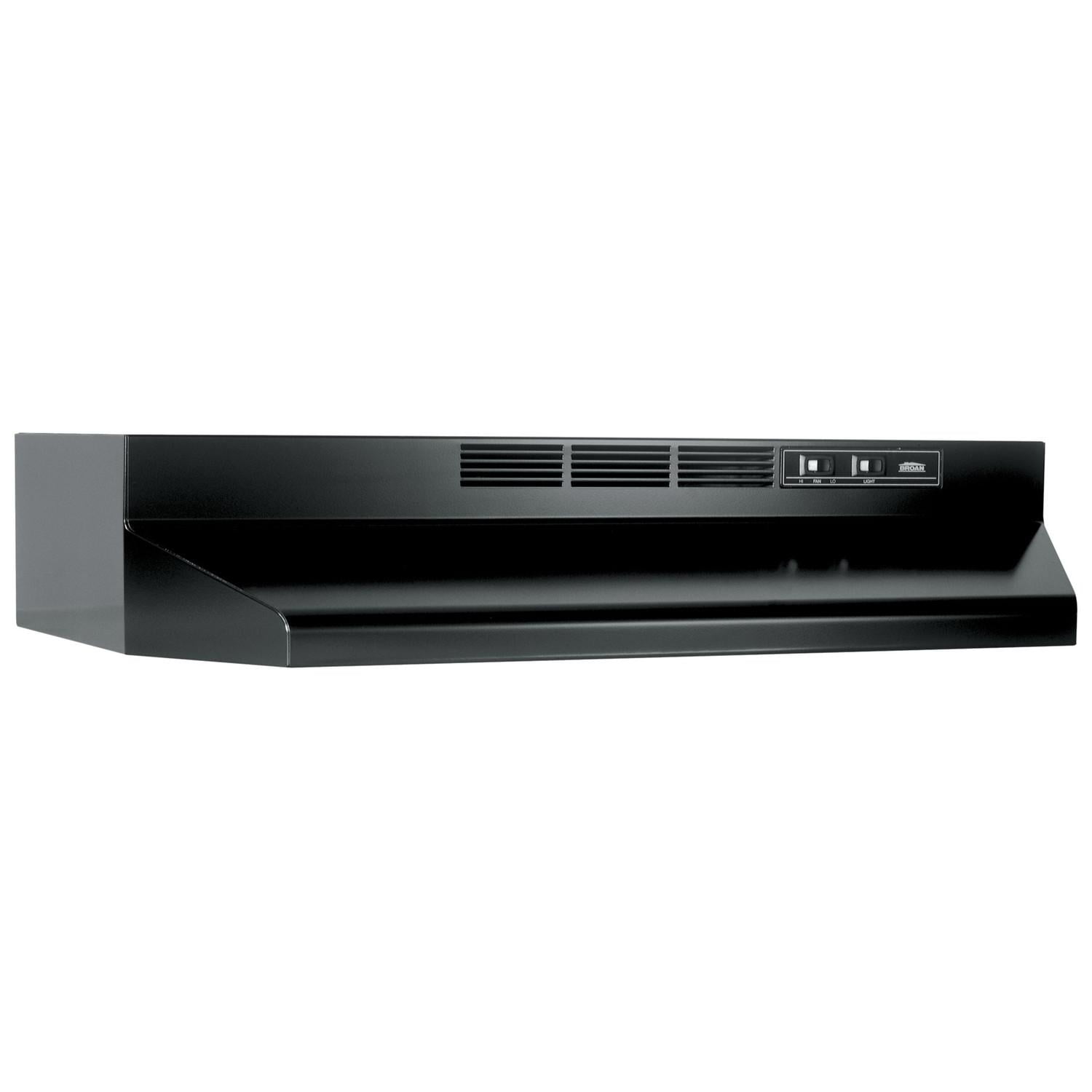 Broan BUEZ130BL Under Cabinet Range Vent Hood, Stainless Steel Kitchen ...