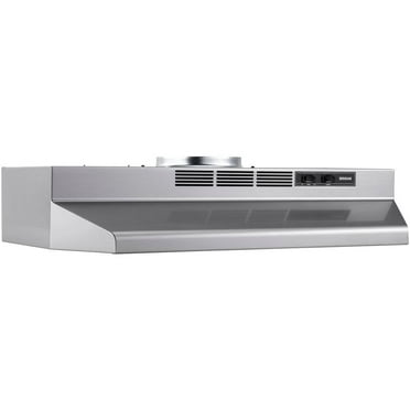 "Broan Kitchen Vent Stainless Steel, 30"" Under Cabinet Convertible ...
