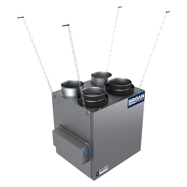 Broan NuTone AI Series 160 CFM Energy Recovery Ventilator with Top ...