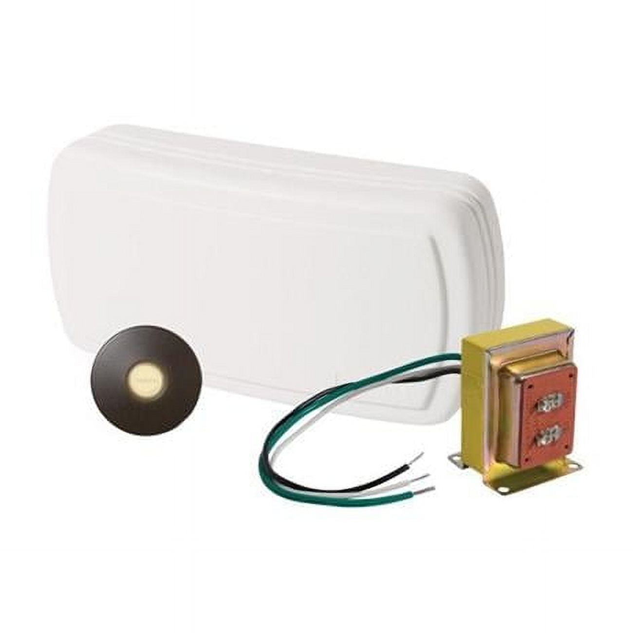 NuTone BK131LRBZ Builder Chimes Kit with Lighted Stucco Pushbutton, Oil ...