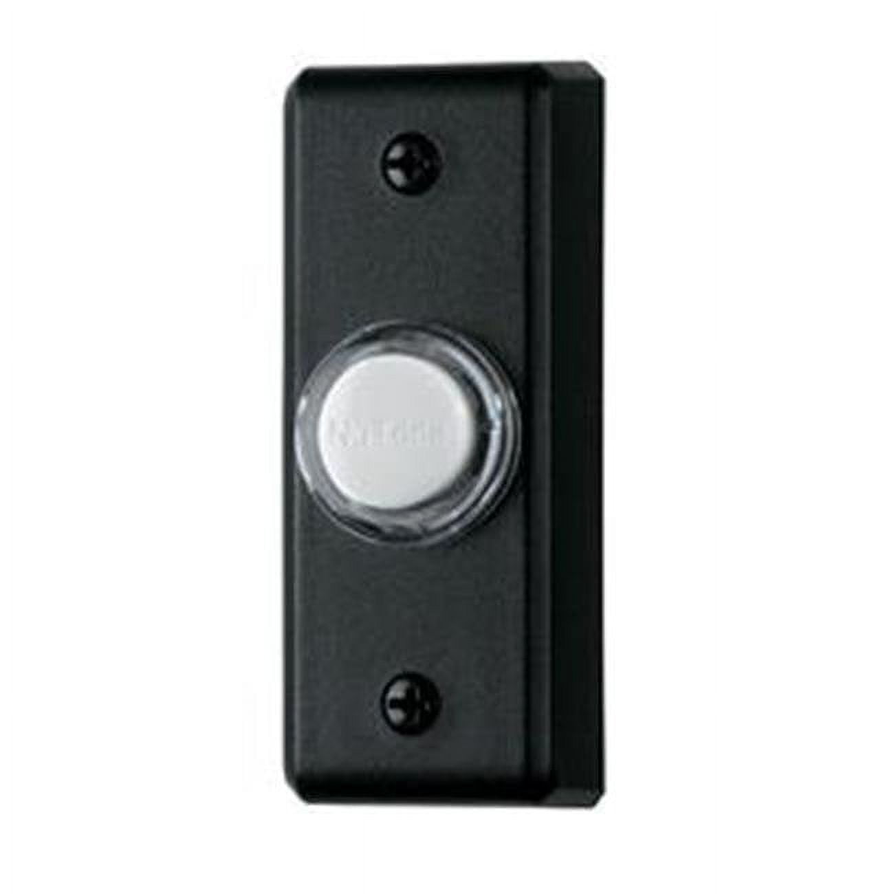 NuTone PB69LBL Wired Lighted Door Chime Push Button, Black - Walmart.com