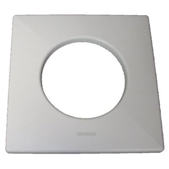 Broan Nutone White Exhaust Fan Grille with Heat Lamp Hole, Single Bulb ...