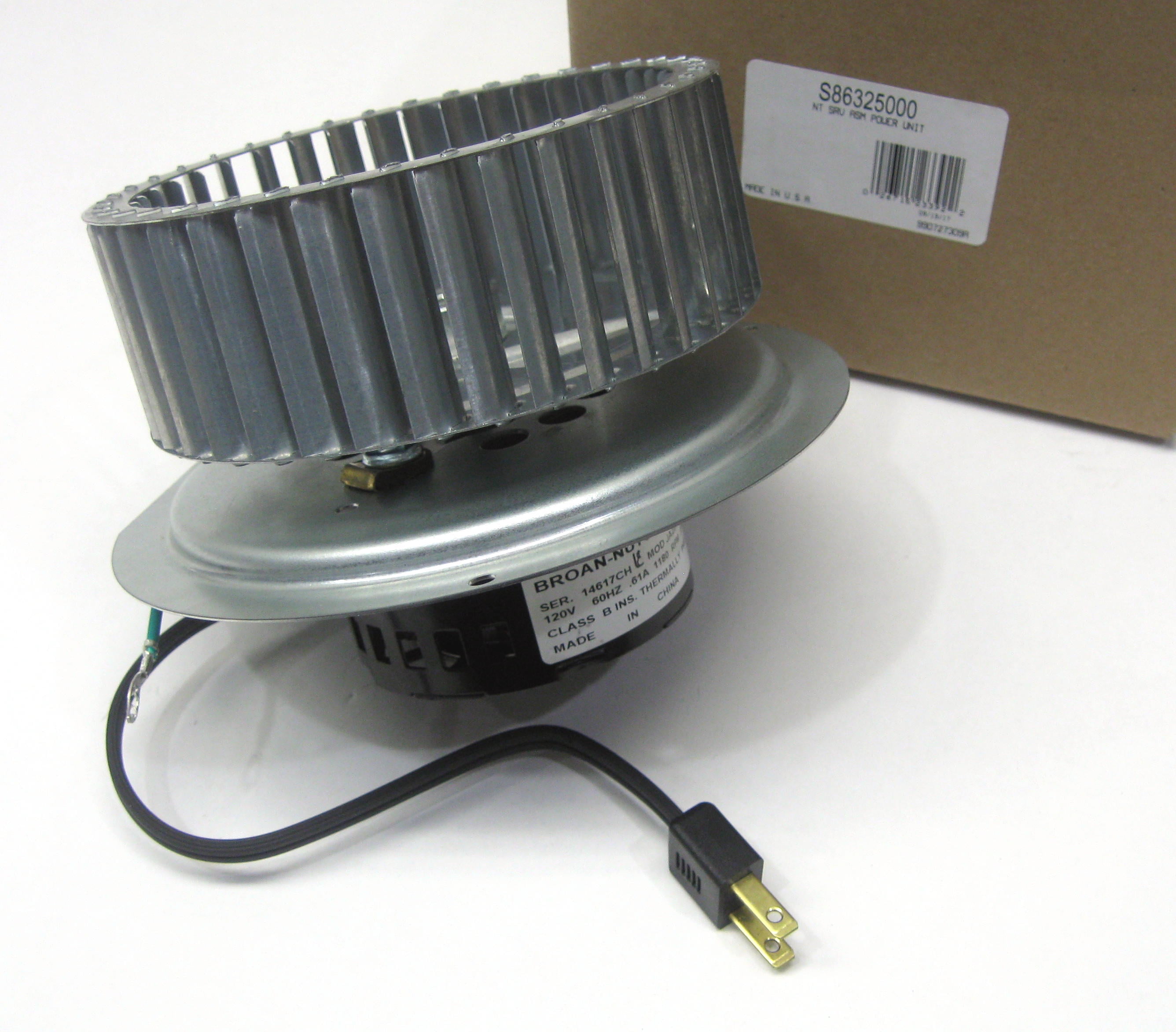 Broan Nutone S86325000 Exhaust Fan Motor and Blower for QT90 QT90T ...