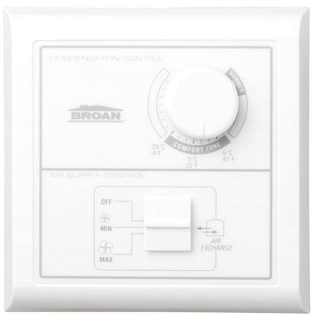 Broan VT1W BASIC WALL CONTROL OFF-LO-HI ROCKER SWITCH DEHUMIDISTAT. LOW ...