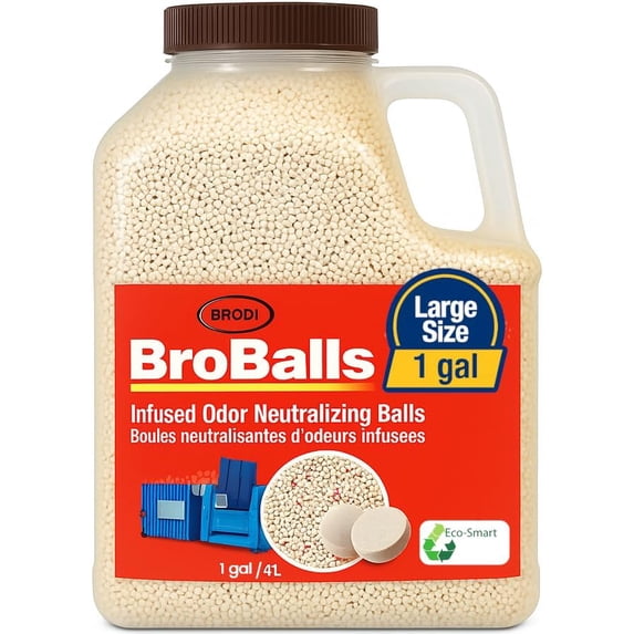 Broballs Dumpster Deodorizer, Triple Action Odor Eliminator, Long ...