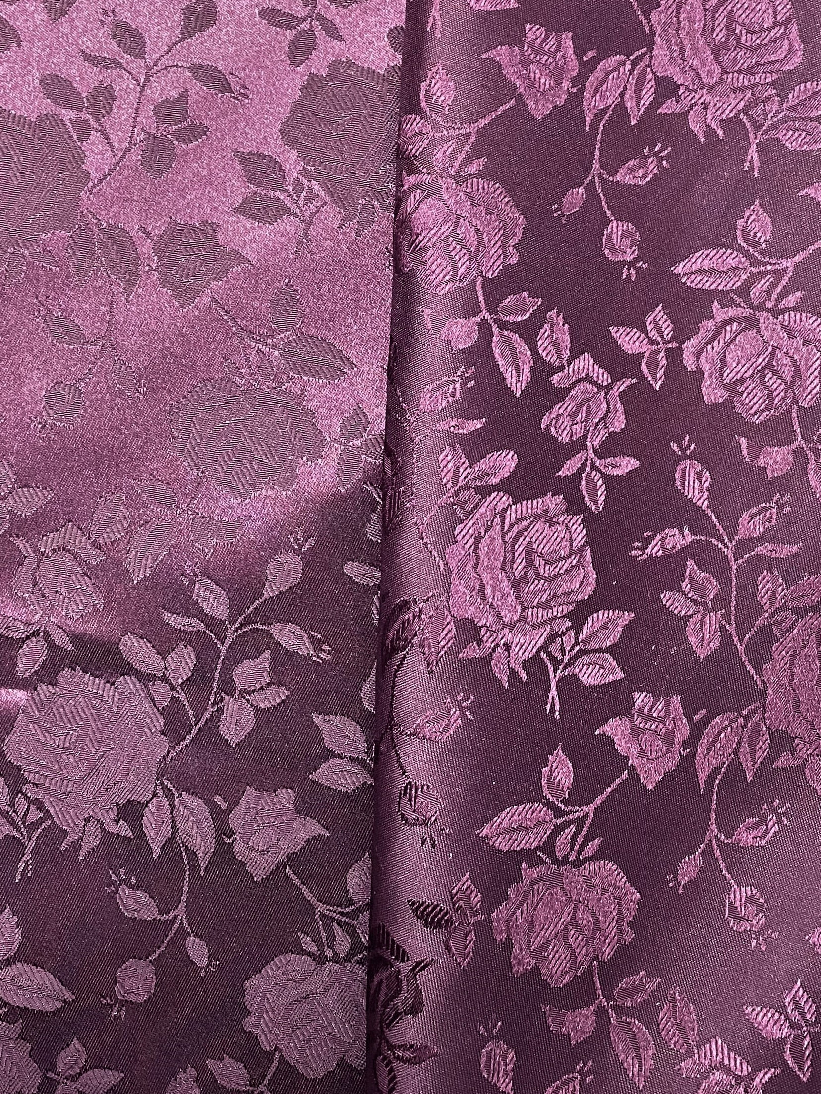 Brocade Roses Satin, 60" Wide, Sells by the Yard from Sal Tex Fabrics ...