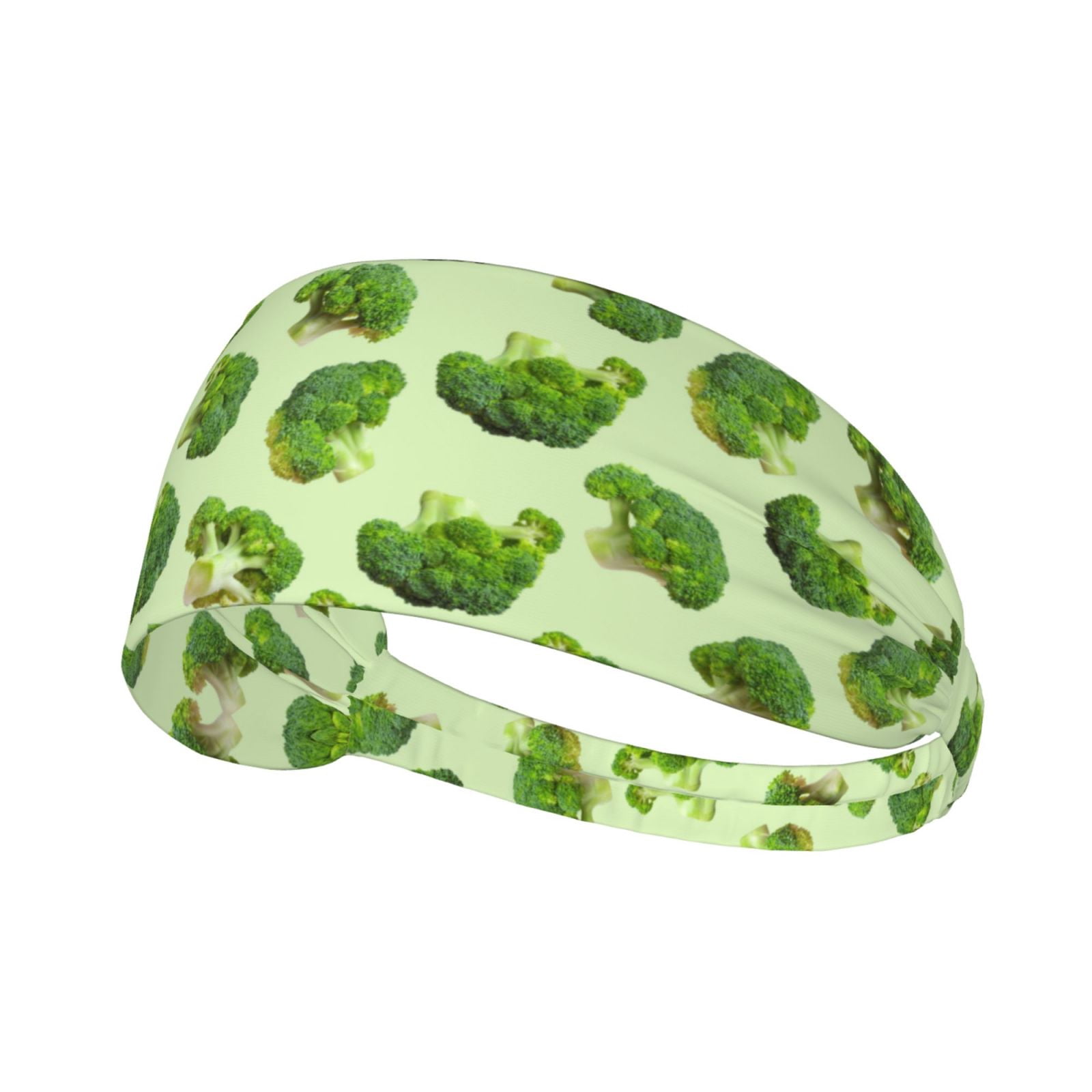 Broccoli 3 Headbands for Women/Men, Elastic Soft Sweat Band Sports Hair ...