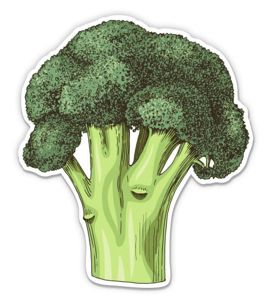 Broccoli - 3" Vinyl Sticker - For Car Laptop I-Pad Phone Helmet Hard ...