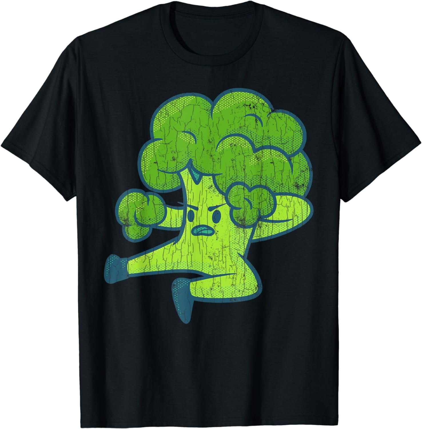 Broccoli Cute Funny Vegetarian Vegan Vegetables Graphic T-Shirt ...