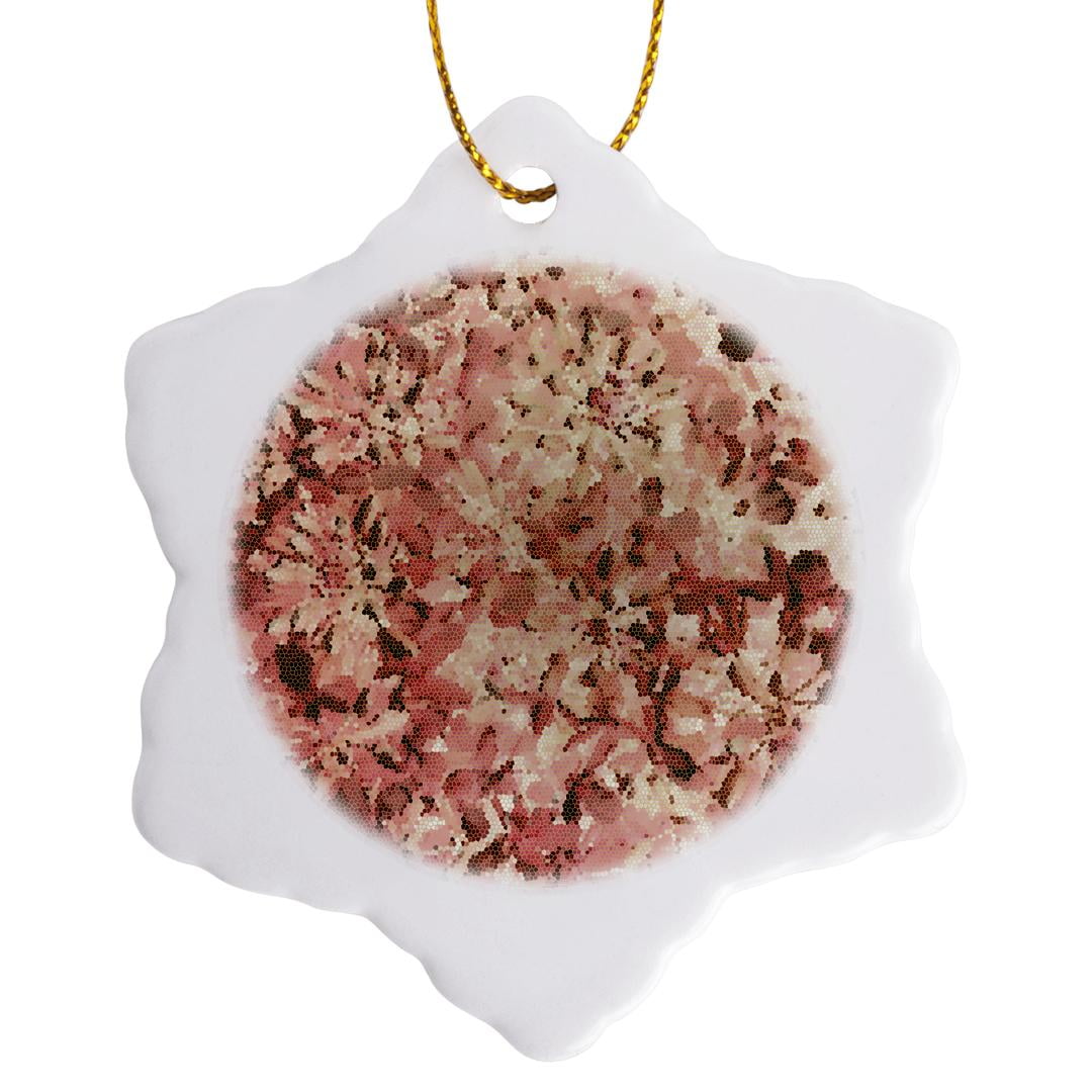 3drose, Broccoli Flowers Invert Stained Glass Burgundy Lace, 3 inch ...