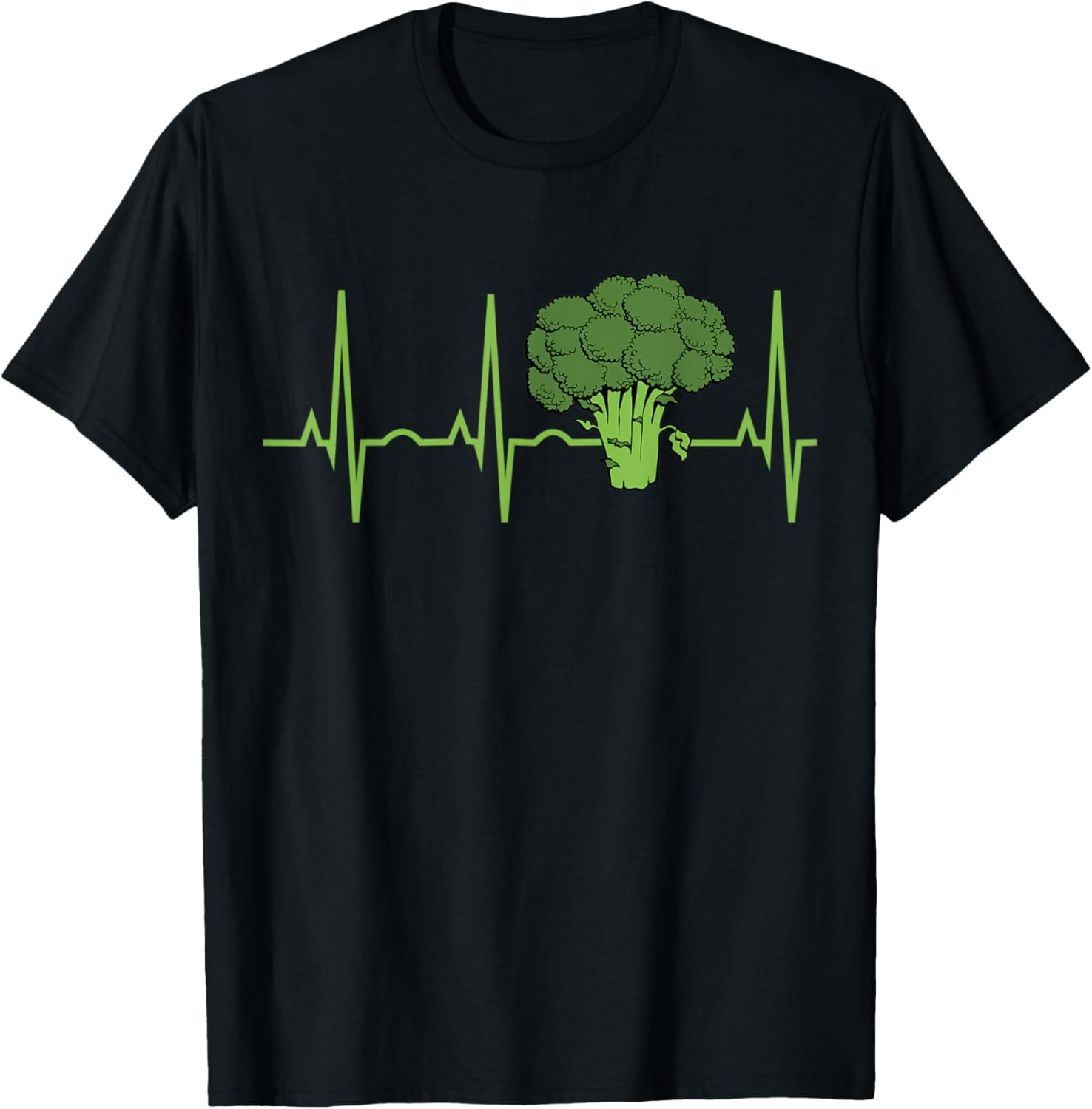Broccoli Heartbeat Shirt - Best Broccoli Lover Gift TShirt - Walmart.com