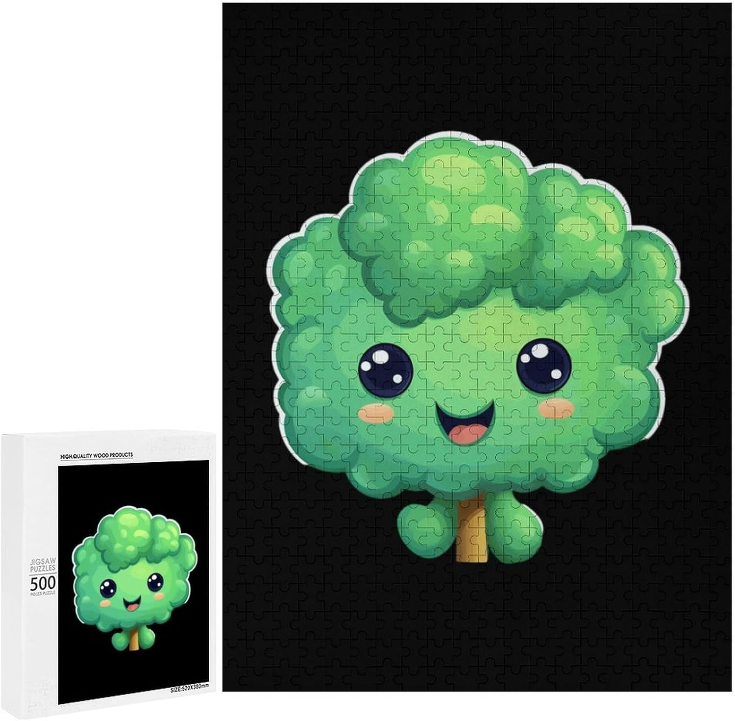 Broccoli Jigsaw Puzzles for Adults 500 PCS Wooden Puzzles Unique Puzzle ...