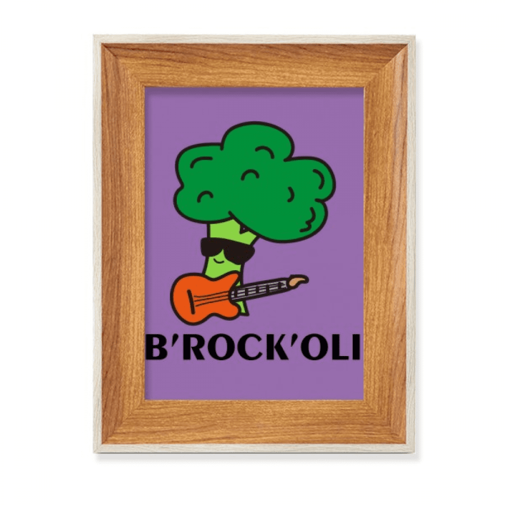Broccoli Music Guitar Performance Desktop Wooden Photo Frame Display ...