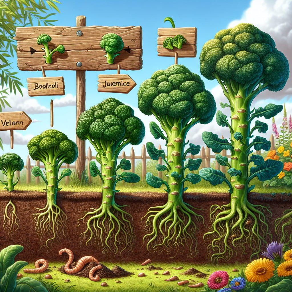 Broccoli Plant Growth Progression 500 Piece Wooden Jigsaw Puzzle for ...