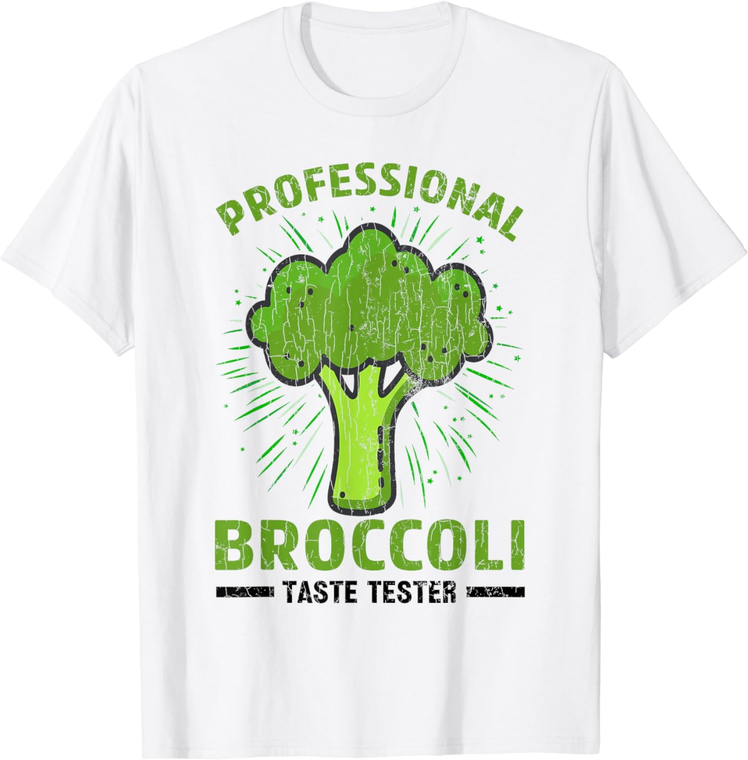 Broccoli Tester Funny Vegetarian Vegan Vegetables Graphic T-Shirt ...