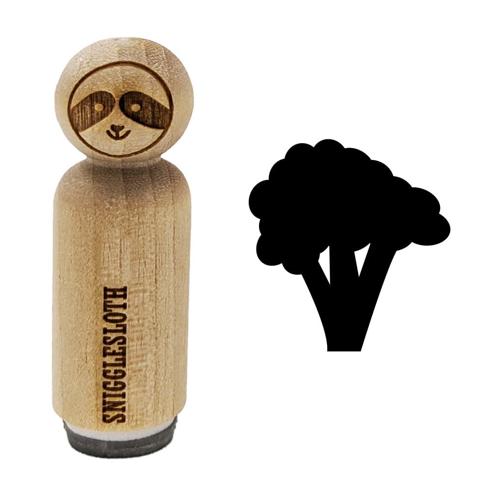 Broccoli Vegetable Solid Rubber Stamp for Scrapbooking Crafting ...