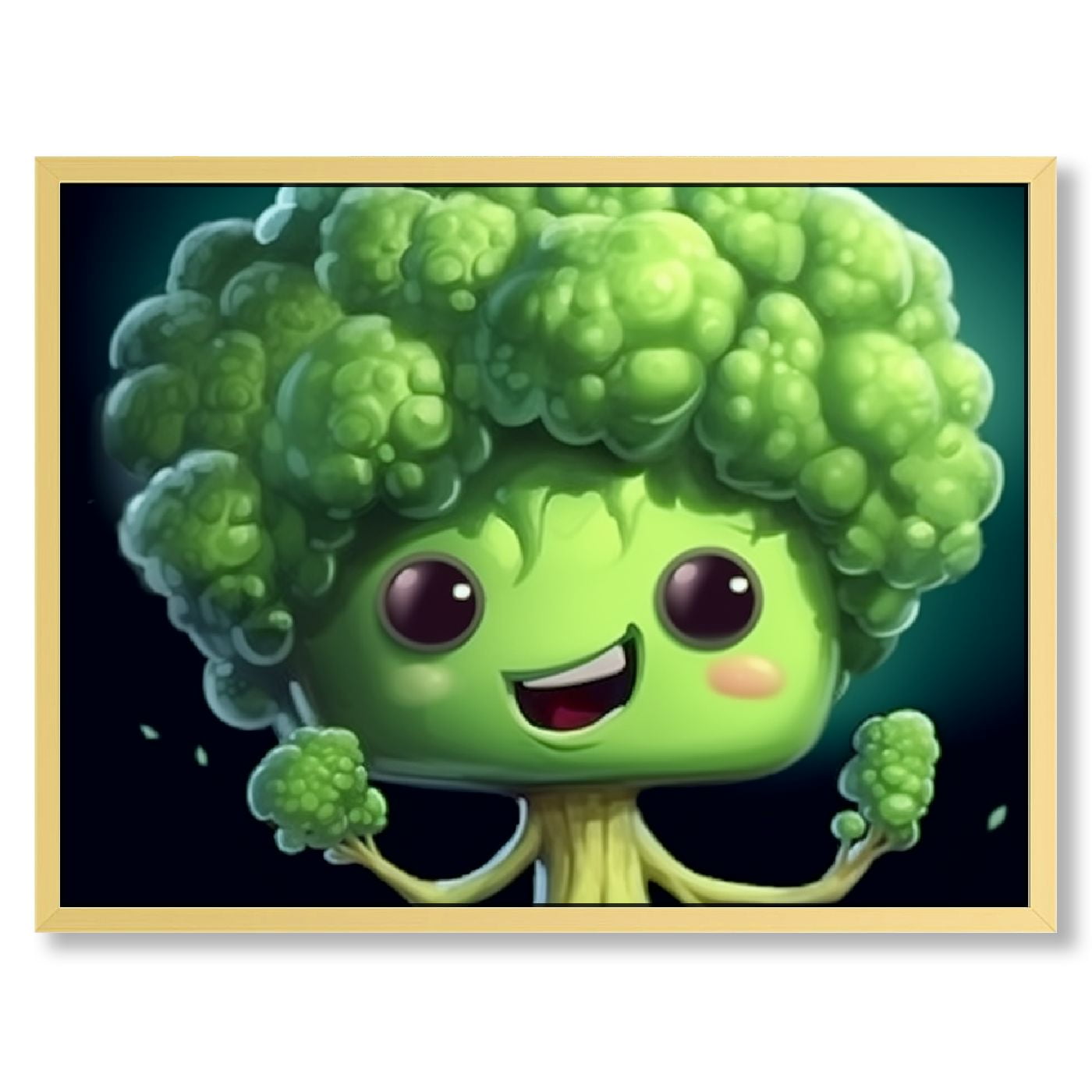 Broccoli Wall Art Canvas Posters Print Painting Living Room Bedroom ...