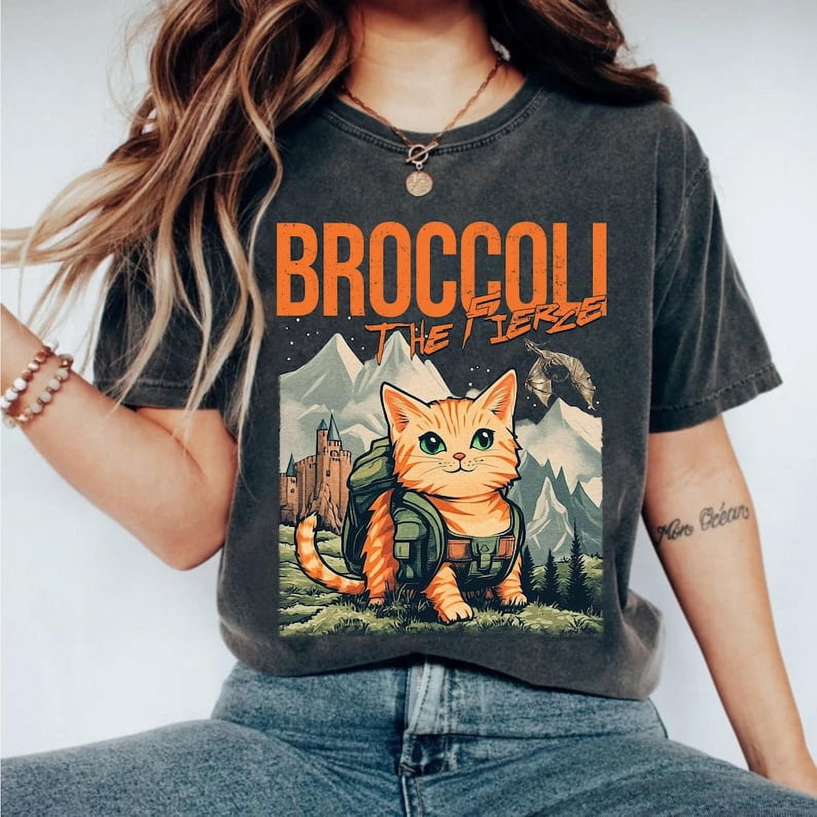Broccoli the Fierce Comfort Color Shirt, Sworn Protector of the Quest ...