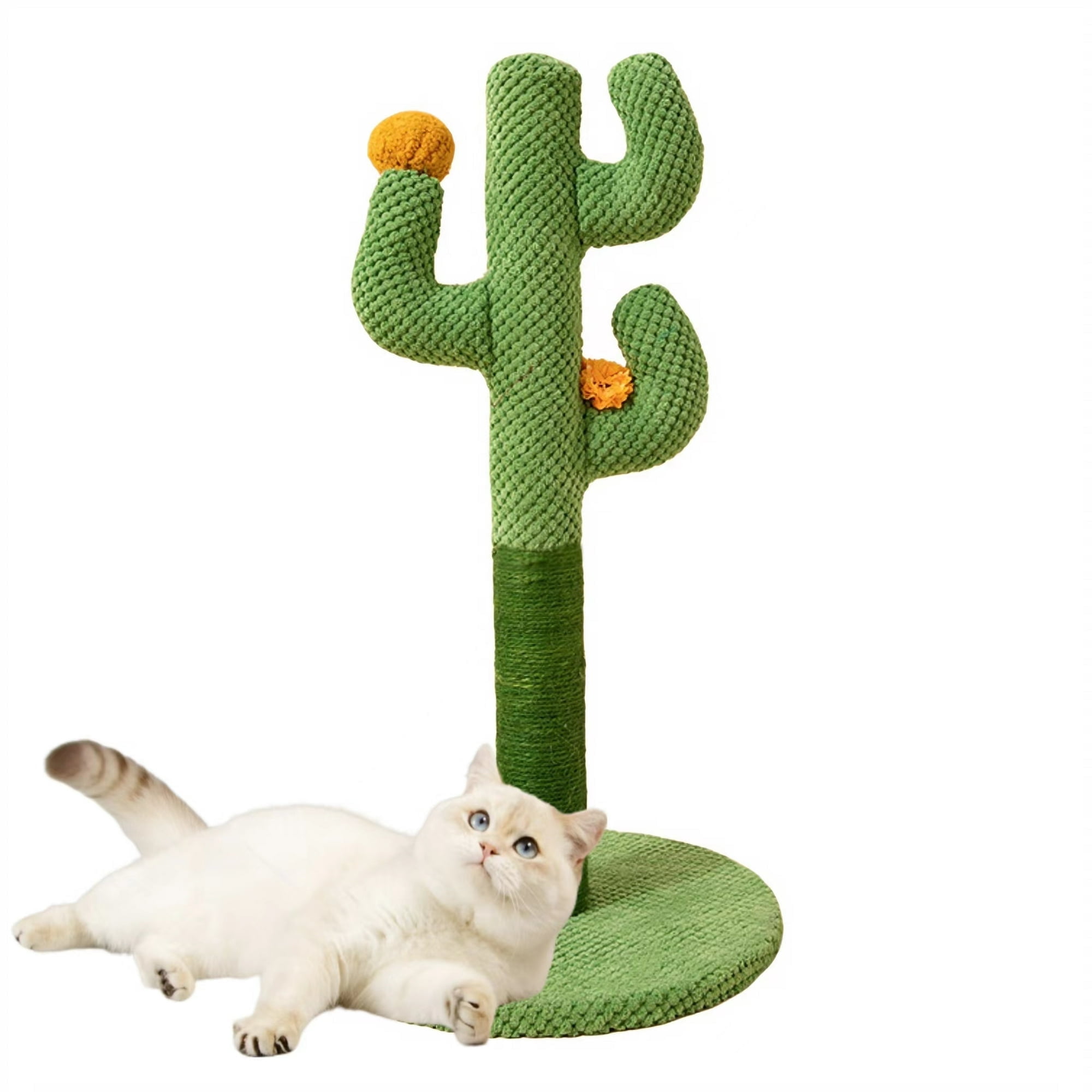 Brochao 23.6" H Indoor Cactus Cat Scratching Post, Kitten Climbing Toys ...