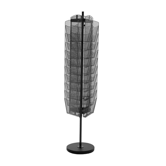 Brochure Display Rack 30 Pocket Rotating, Mesh Magazine Holder Floor ...