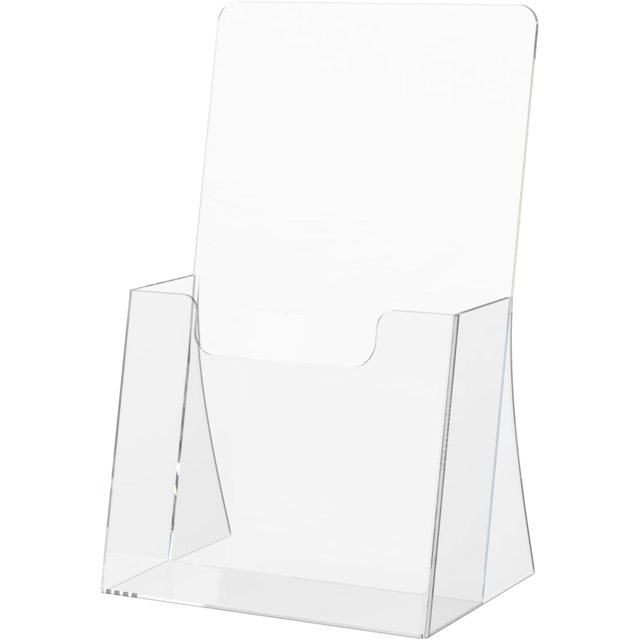 Brochure Holder Countertop Desk Display Holds 4.25" Trifold Pamphlets ...