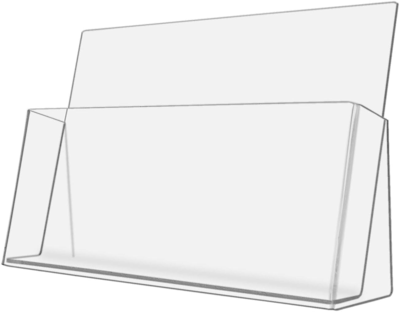 Brochure Holder Magazine Catalog Clear Acrylic 11 Inch Wide Display ...