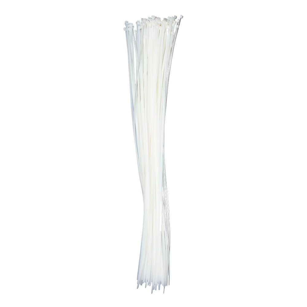 Brock 100 Pc Bag Natural White Nylon 48" Cable Zip Ties Self Locking ...