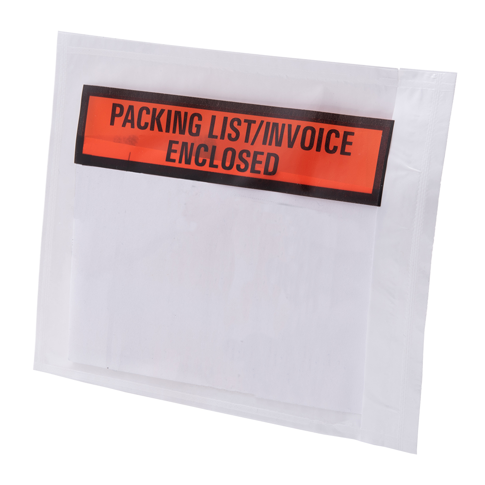 Brock ADS0652C Packing List/Invoice Enclosed Envelope Clear With Self ...