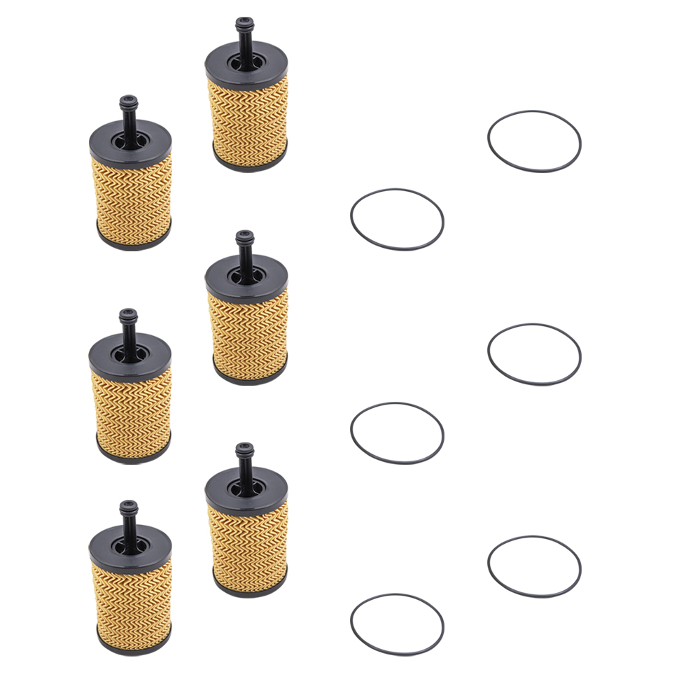 Brock Aftermarket Replacement Oil Filter With O-Ring 6 Piece Set ...