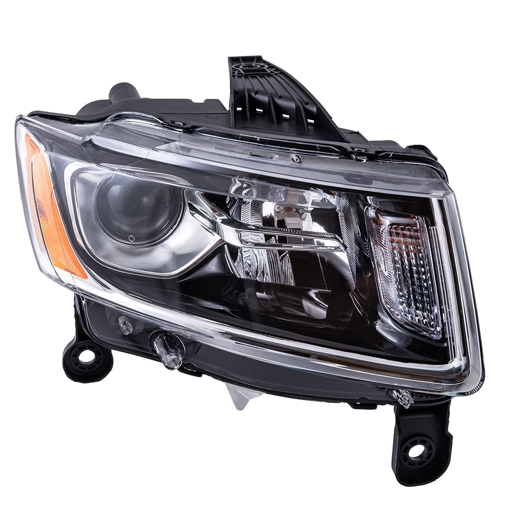 CAPA Headlight for 2014-2016 Grand Cherokee w/ Chrome Bezel 68110996AF ...