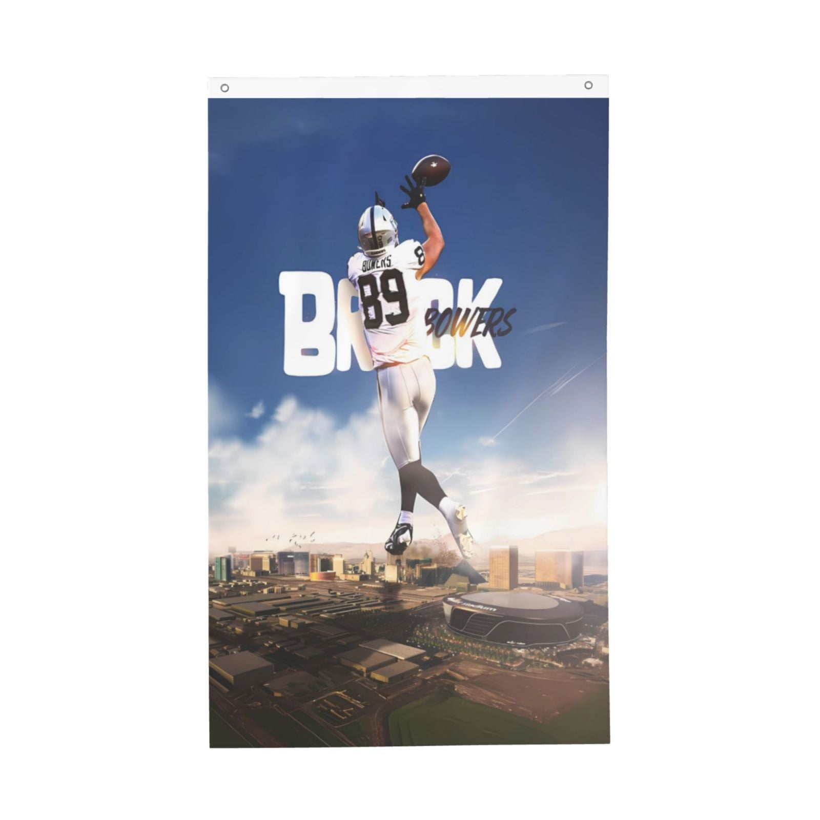 Brock Bowers Player Flags American Football Double-Sided Cheering Flags ...